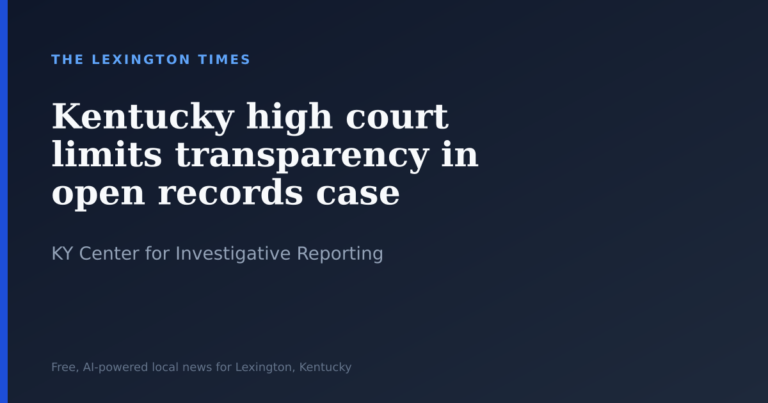 Kentucky high court limits transparency in open records case - The ...